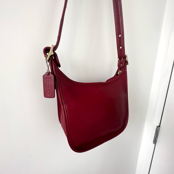 Coach | Bags | Bright Vintage Coach Red Legacy Zip | Poshmark